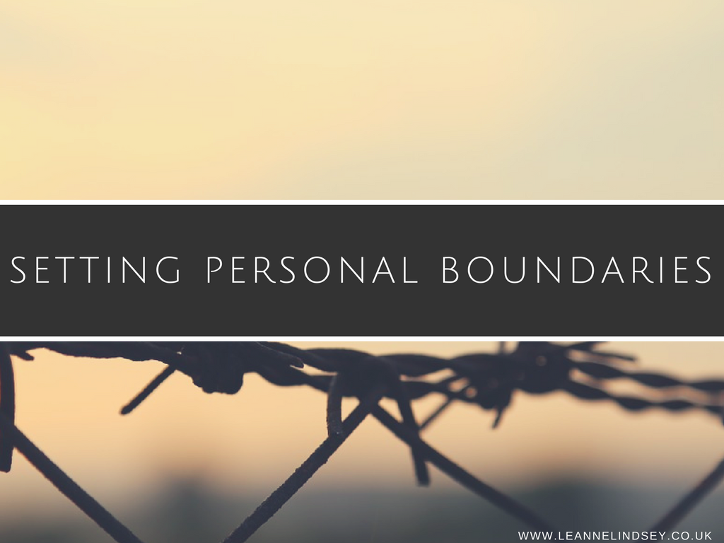 Setting personal boundaries | Leanne Lindsey